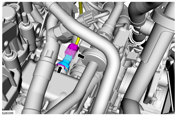 Lincoln Corsair - Removal and Installation - Engine Coolant Temperature ...