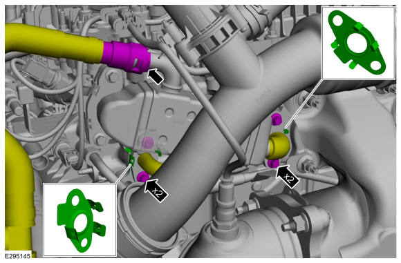 Lincoln Corsair - Removal and Installation - Exhaust Gas Recirculation ...