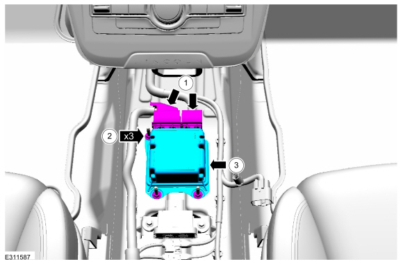 Lincoln Corsair - Removal and Installation - Front Door Side Impact Sensor - Supplemental ...