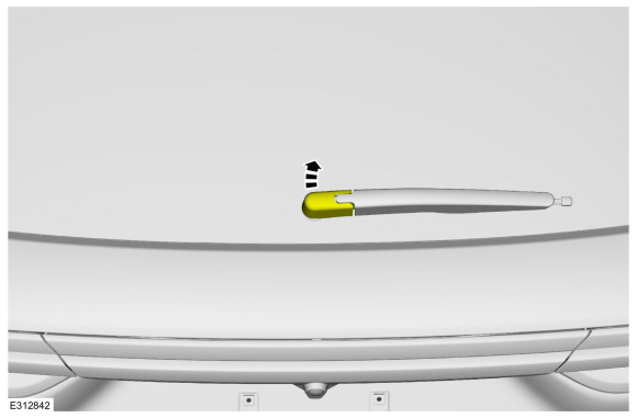 Lincoln Corsair - Removal and Installation - Rear Window Wiper Pivot ...